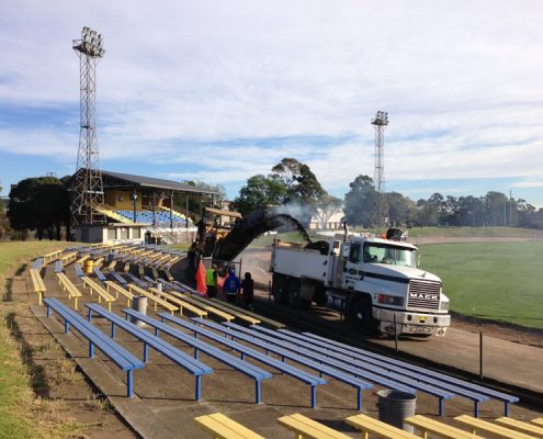 Lidcombe Oval Velodrome resurfacing | Court Craft