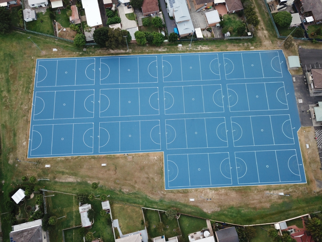 Lemongrove Netball Construction of 14 New Courts | Court Craft